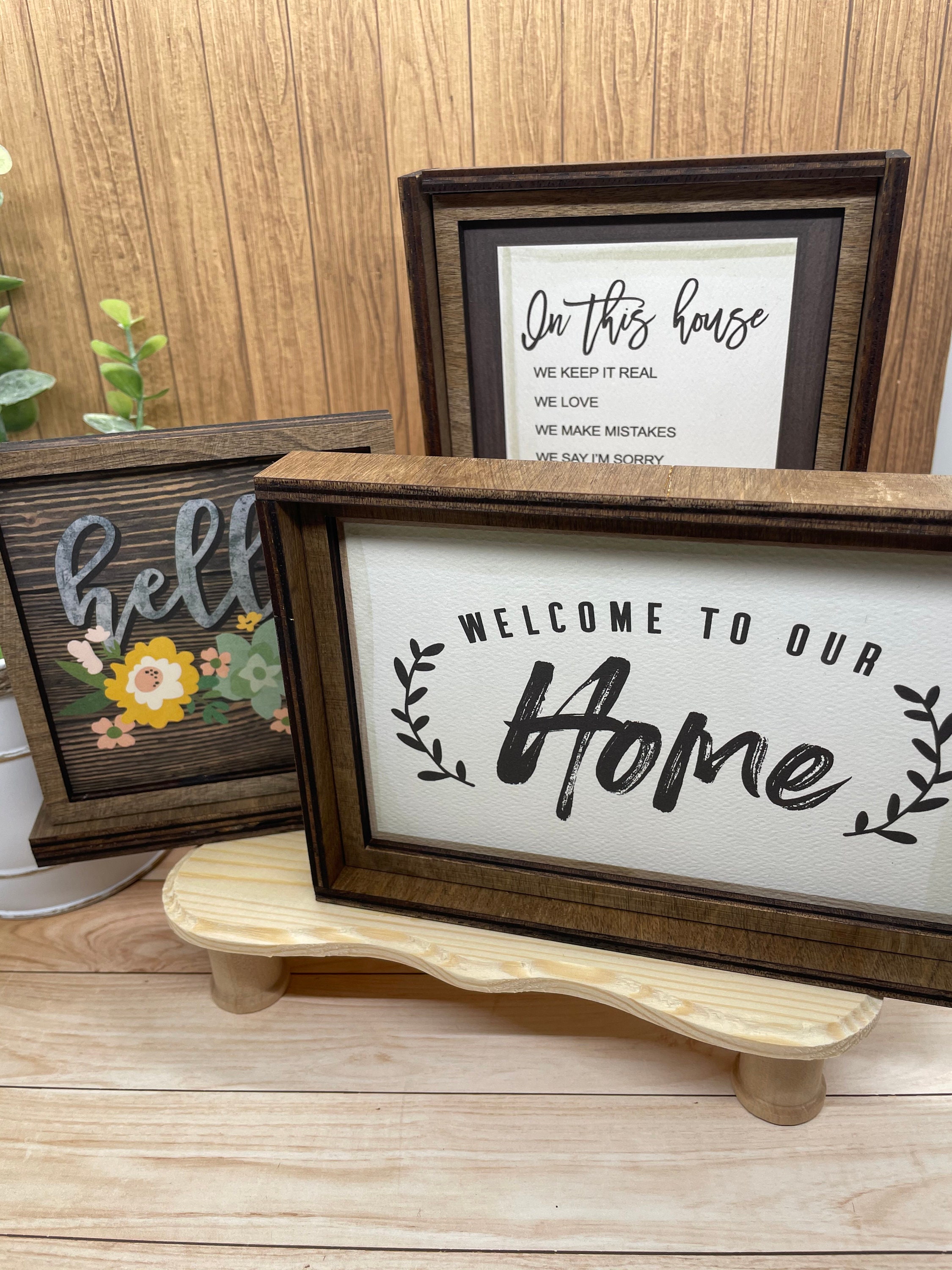 Home & Living 3 tiered sign Mini Love Sign Wall Décor etna.com.pe