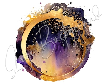 Galaxy and Gold Watercolor, Logo Background PNG, Clipart, Transparent ...