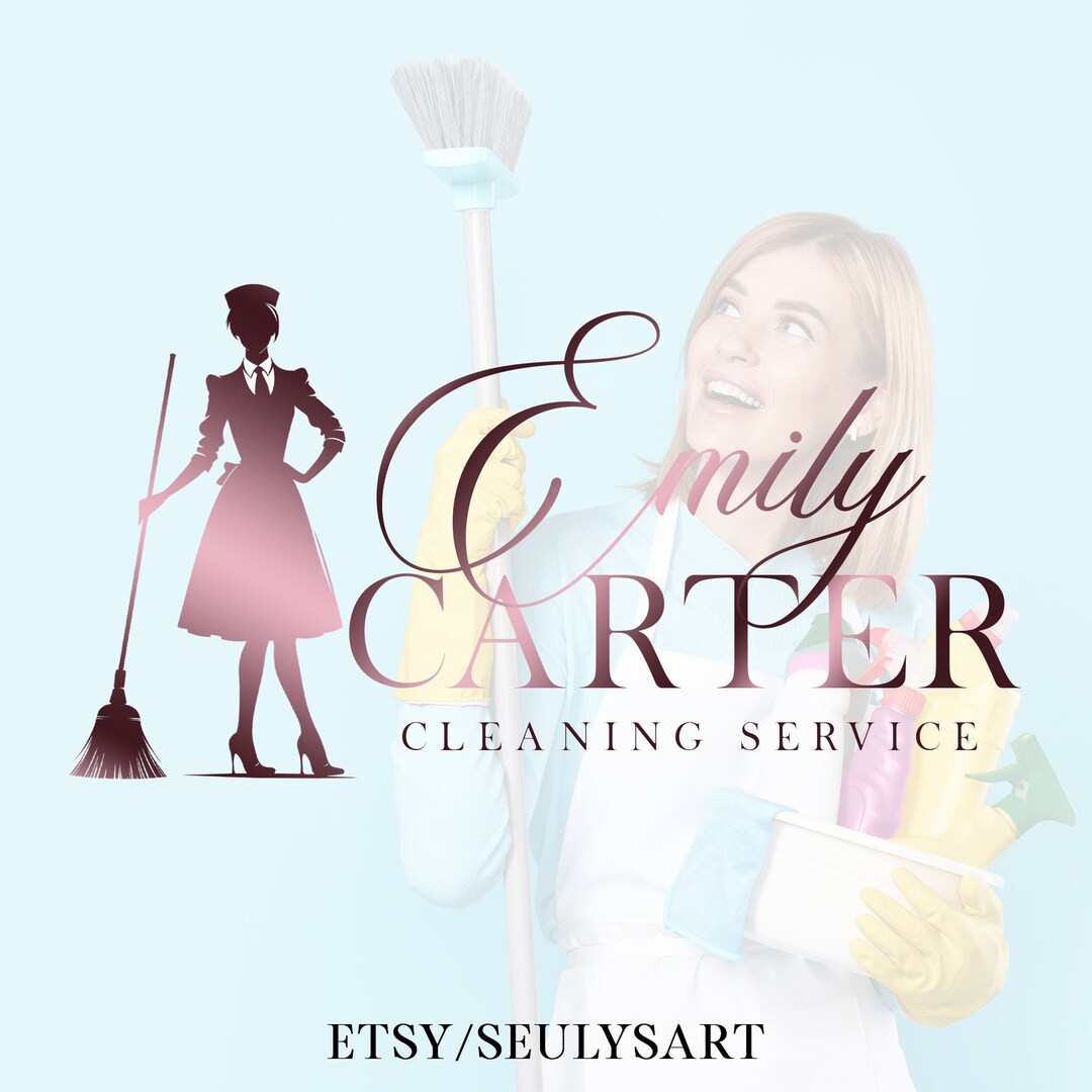 Rose Gold Cleaning Logo, Premade Logo, House Cleaning Logo, Cleaning ...