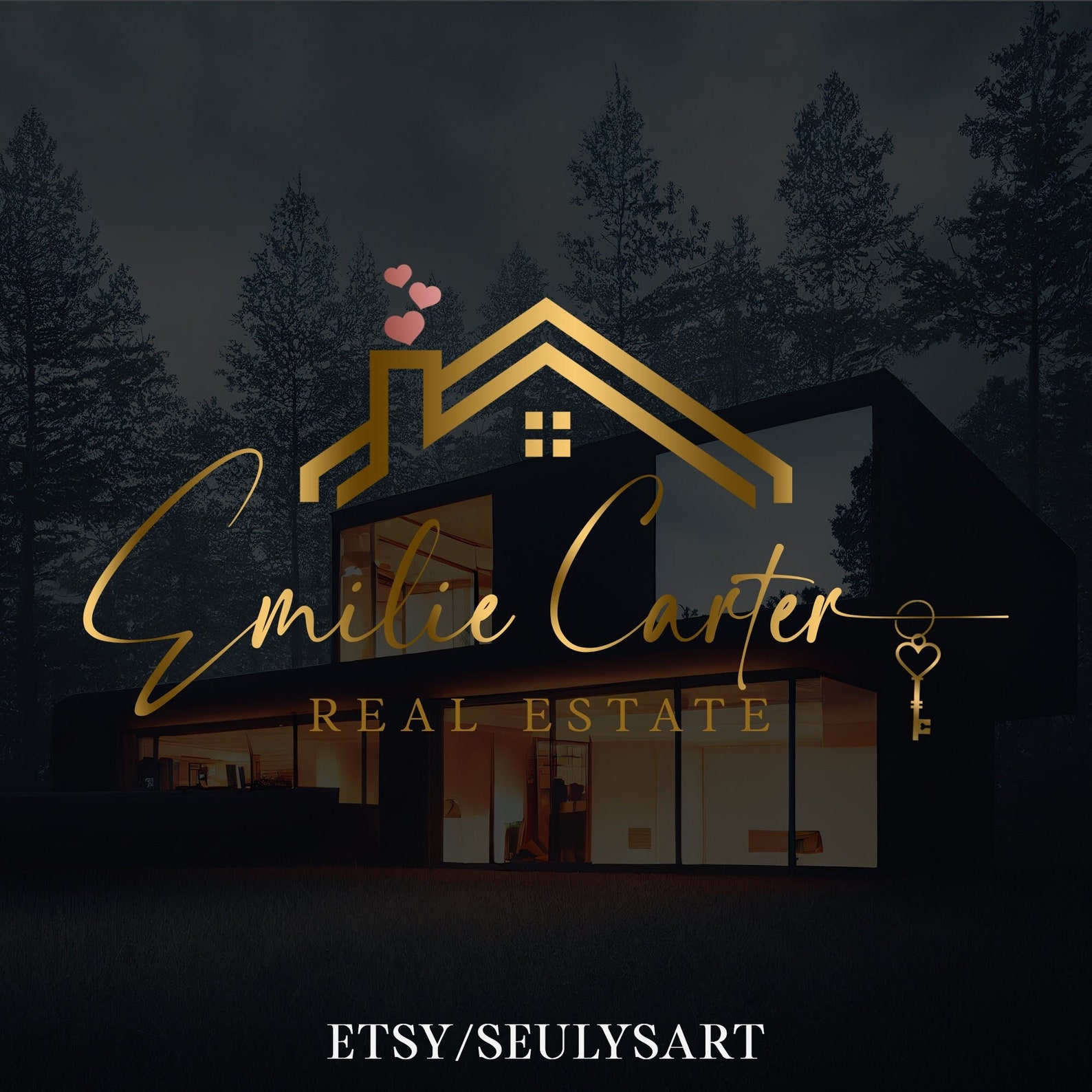 Premade Real Estate Logo Design, Premade Logo Design, Realtor Logo ...