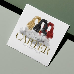 Hair Logo, Premade Logo Design, Wig Logo, Hair Extension Logo, Hair ...