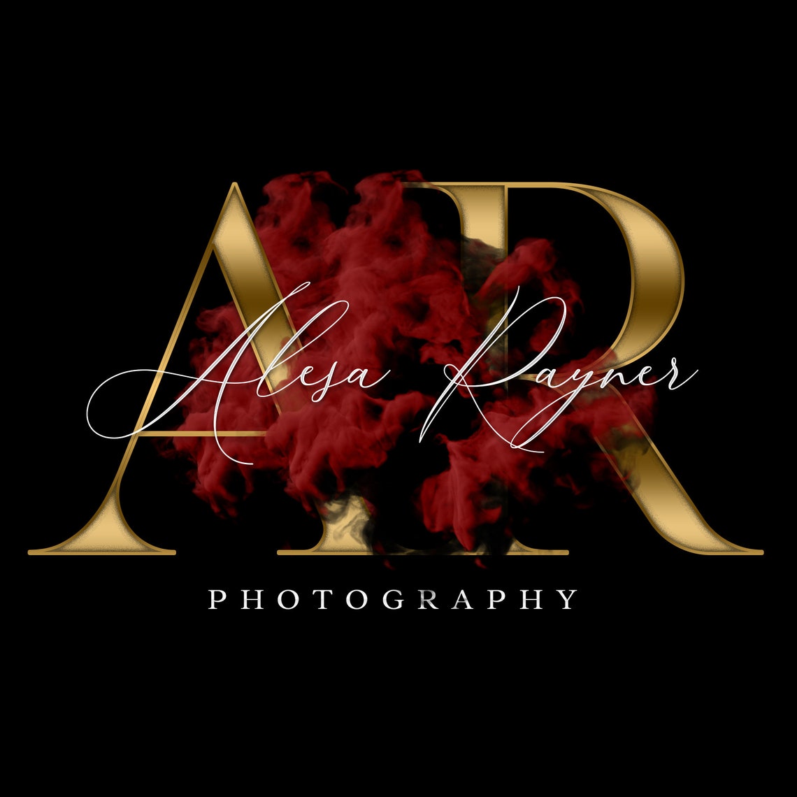 Premade Logo Design Red Smoke Logo Beauty Logo Text Logo - Etsy