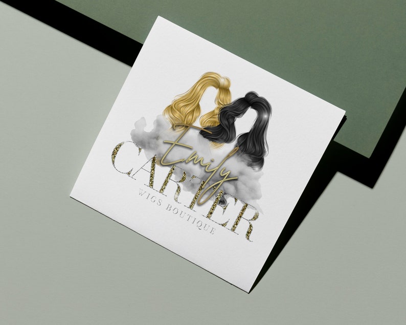 Hair Logo Premade Logo Design Wig Logo Hair Extension Logo - Etsy