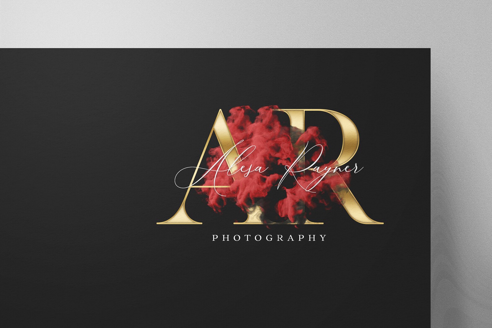 Premade Logo Design Red Smoke Logo Beauty Logo Text Logo - Etsy