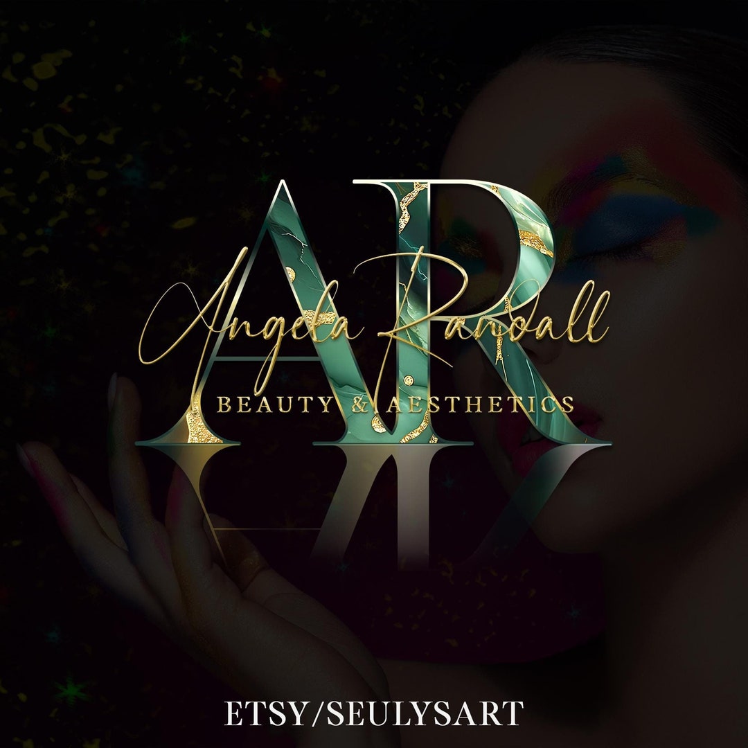 Emerald Initials Logo, Premade Logo Design, Beauty Logo, Minimalist ...