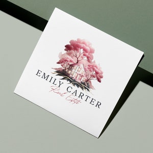 Premade Real Estate Logo Design, Premade Logo Design, Pink Realtor Logo ...