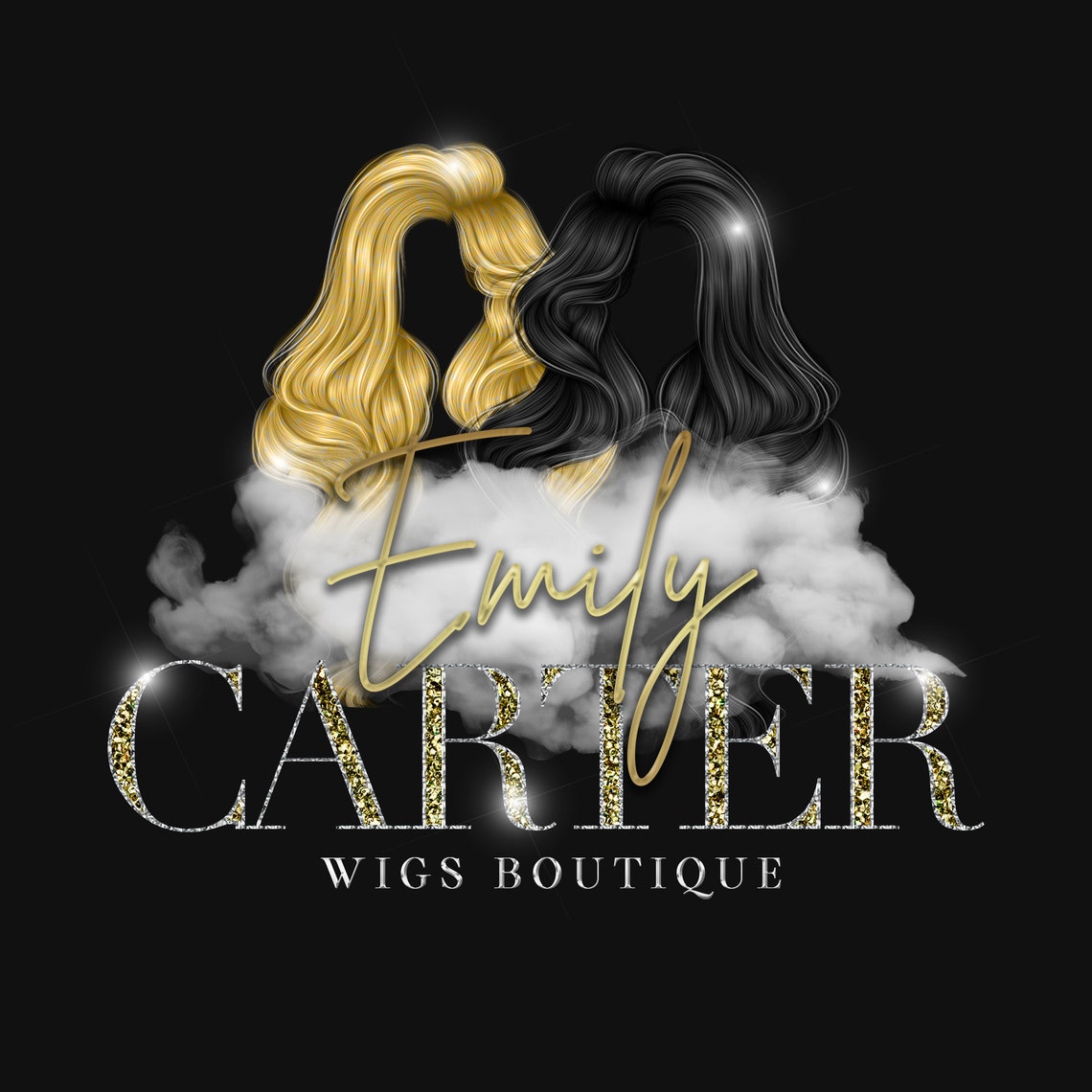 Hair Logo Premade Logo Design Wig Logo Hair Extension Logo - Etsy