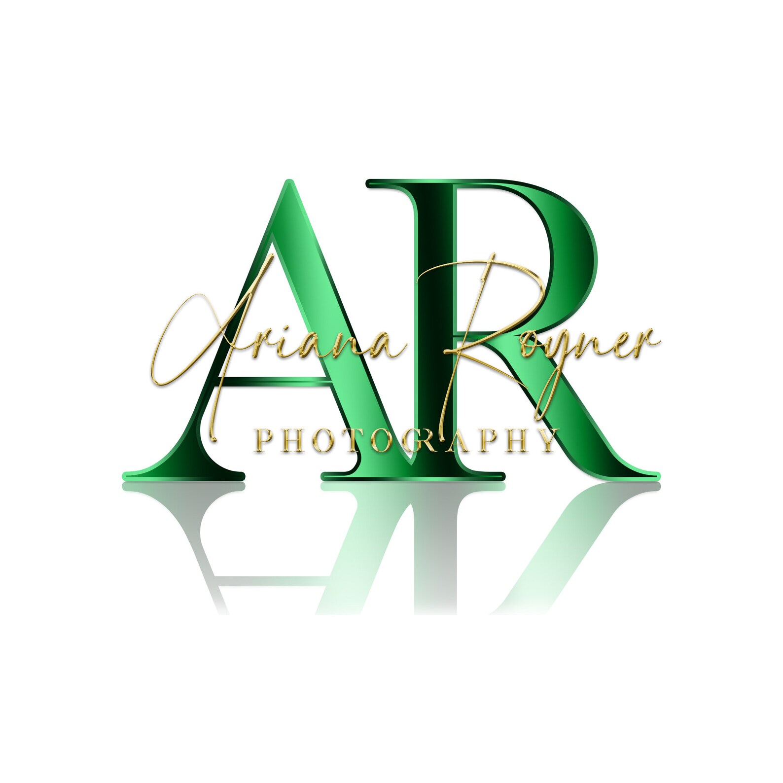 Emerald Initials Logo Premade Logo Design Beauty Logo - Etsy