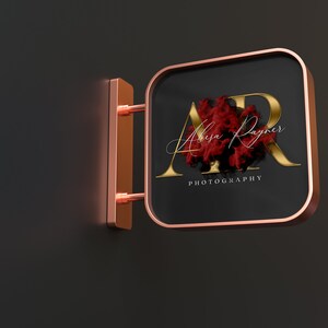 Premade Logo Design, Red Smoke Logo, Beauty Logo, Text Logo, Interior ...