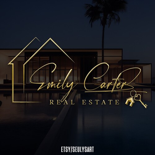 Gold Realtor Logo Signature Logo Design Real Estate Logo - Etsy