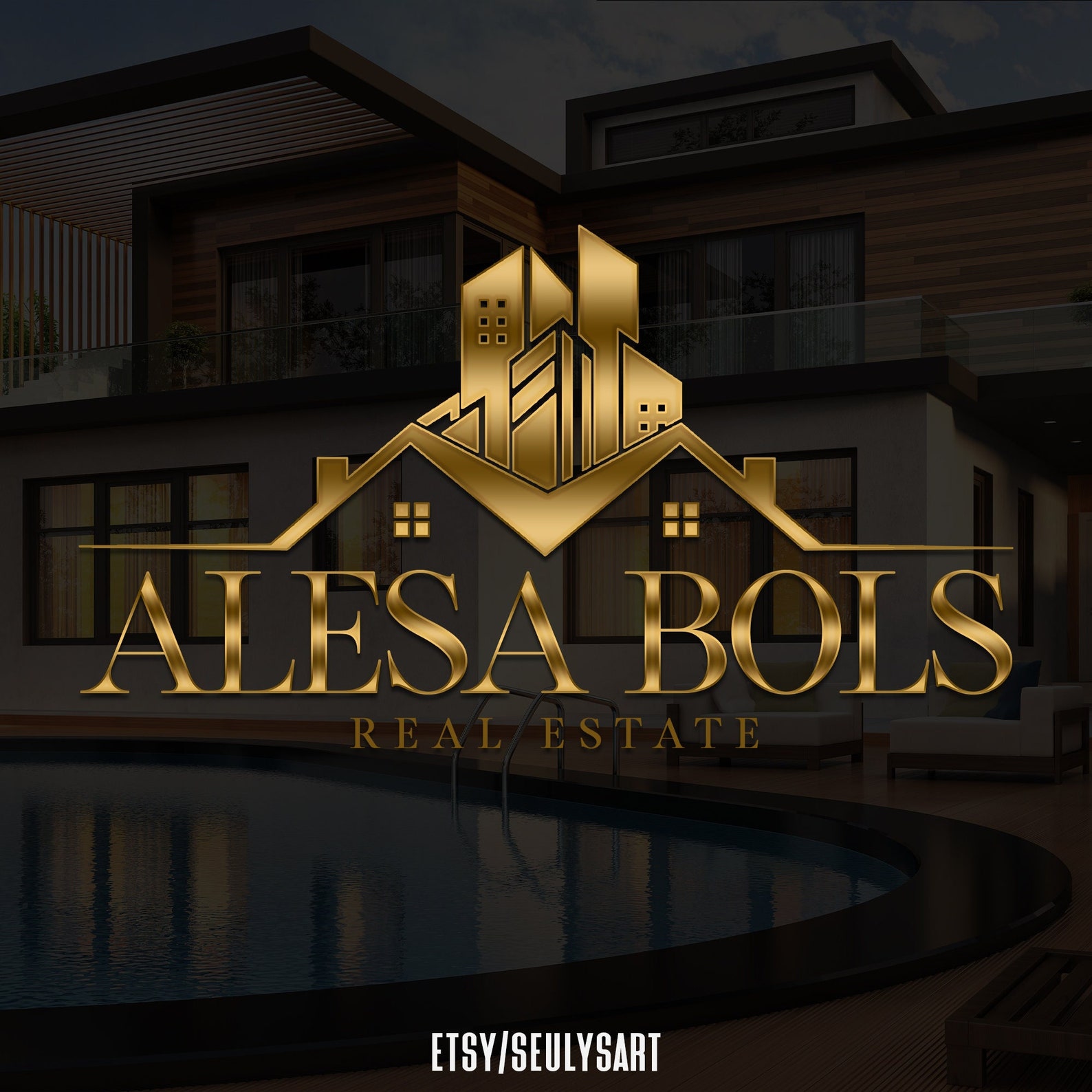 Premade Real Estate Logo Design Premade Logo Design Realtor - Etsy