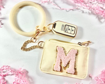 Initial Keychain Wallet - Etsy