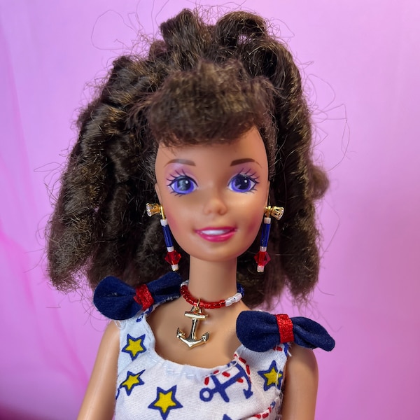 Barbie With Brown Curly Hair - Etsy