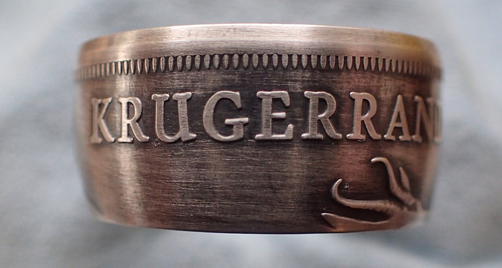 South African Krugerrand 1 Oz. Silver Piece Ring - Etsy