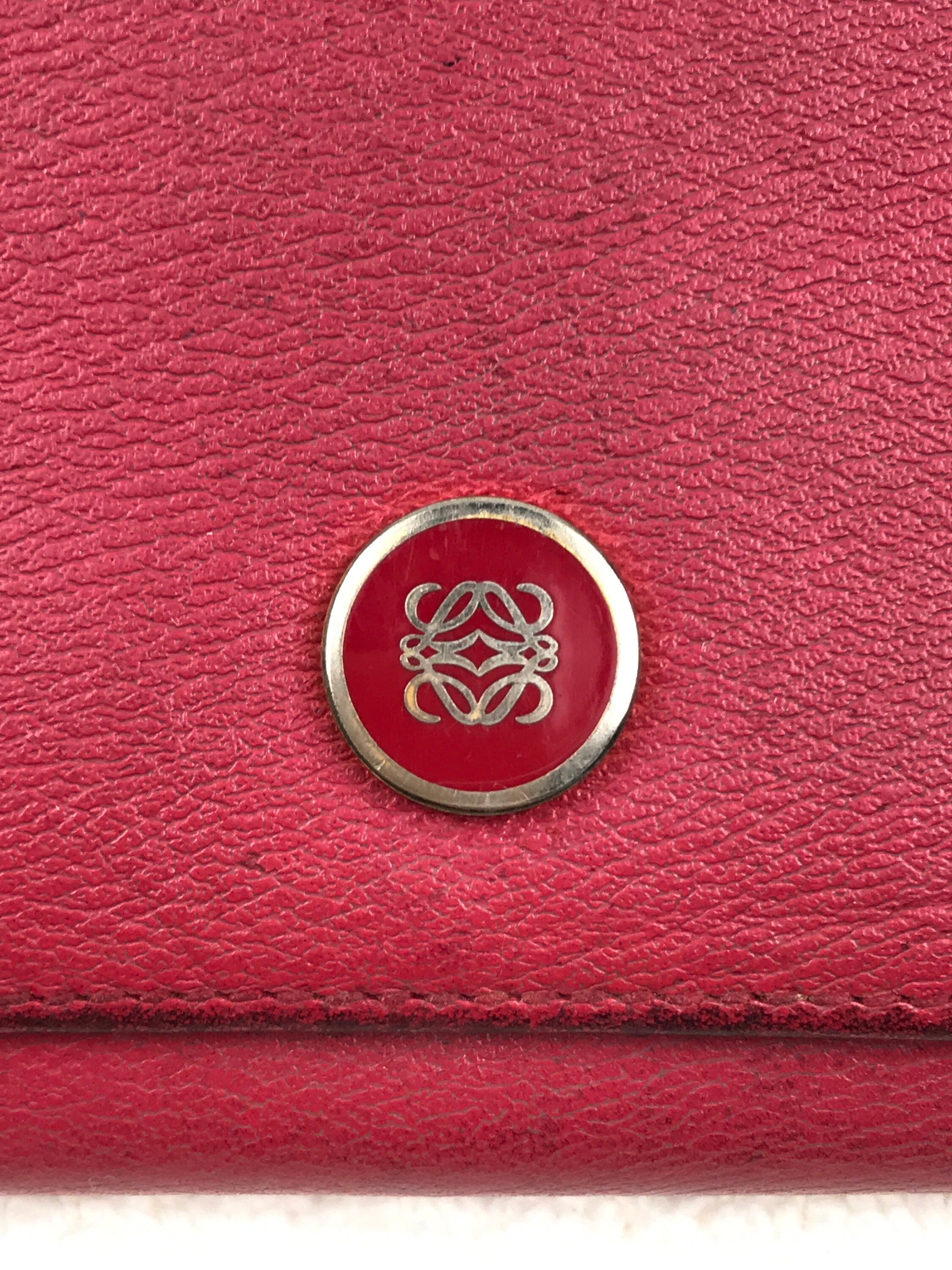 LOEWE Bi-fold Long Wallet Anagram Logo Tassel Nappa Leather - Etsy