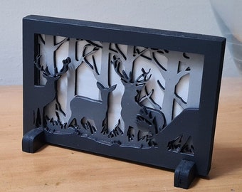 Wooden Deer Frame - Etsy