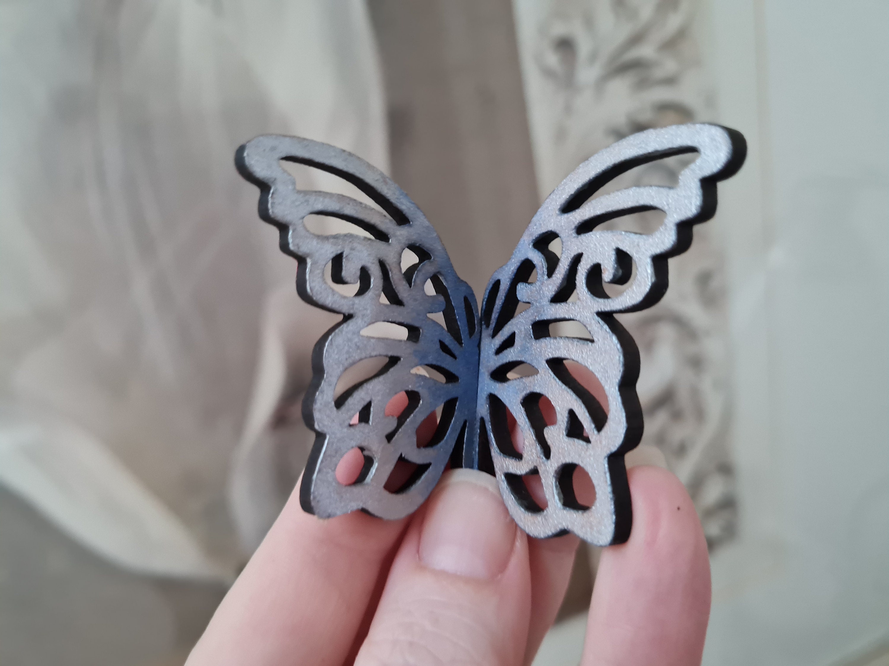 5 X Wooden Interlocking 3D Butterflies - Etsy Hong Kong