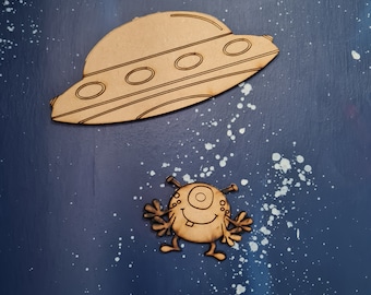 Laser Cut Alien | Etsy