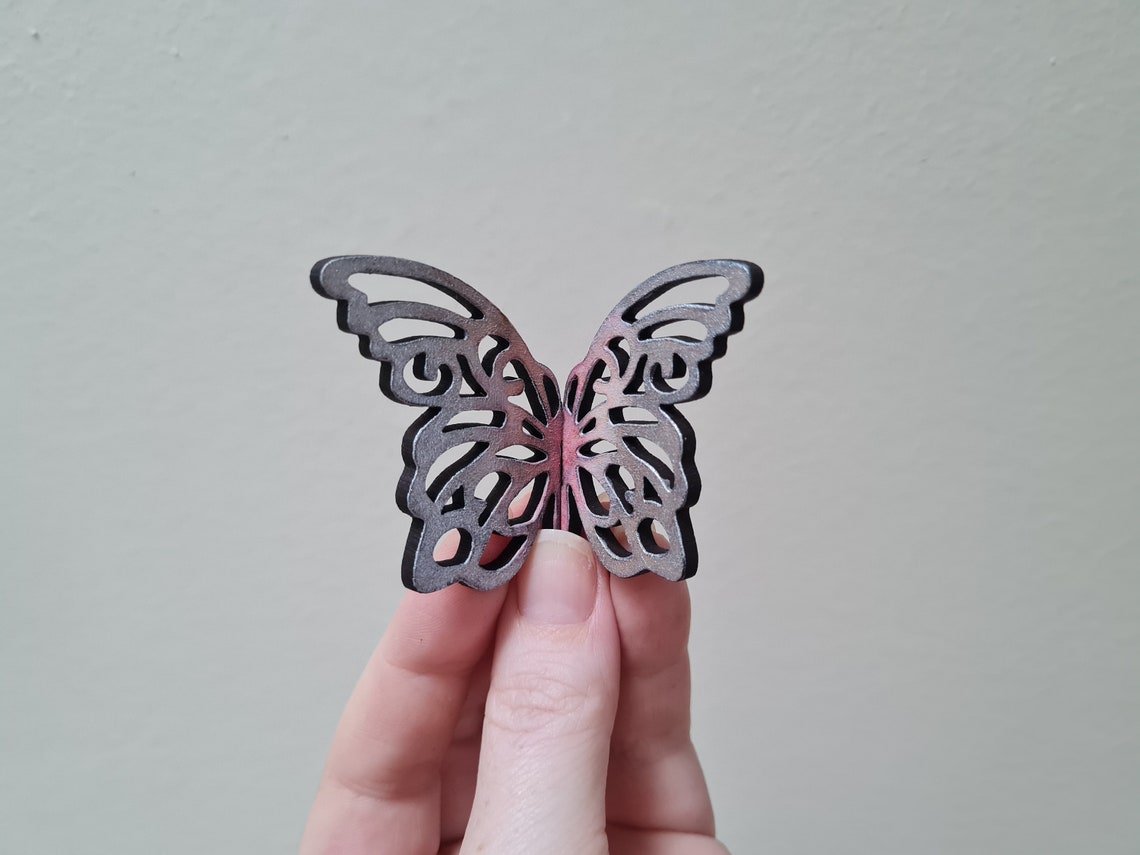 5 X Wooden Interlocking 3D Butterflies - Etsy