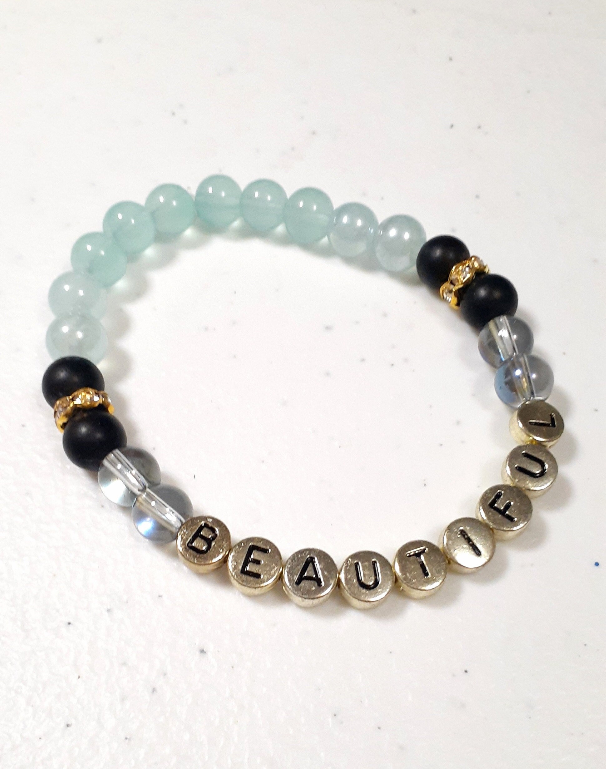 Initial K Bracelet Set - Etsy