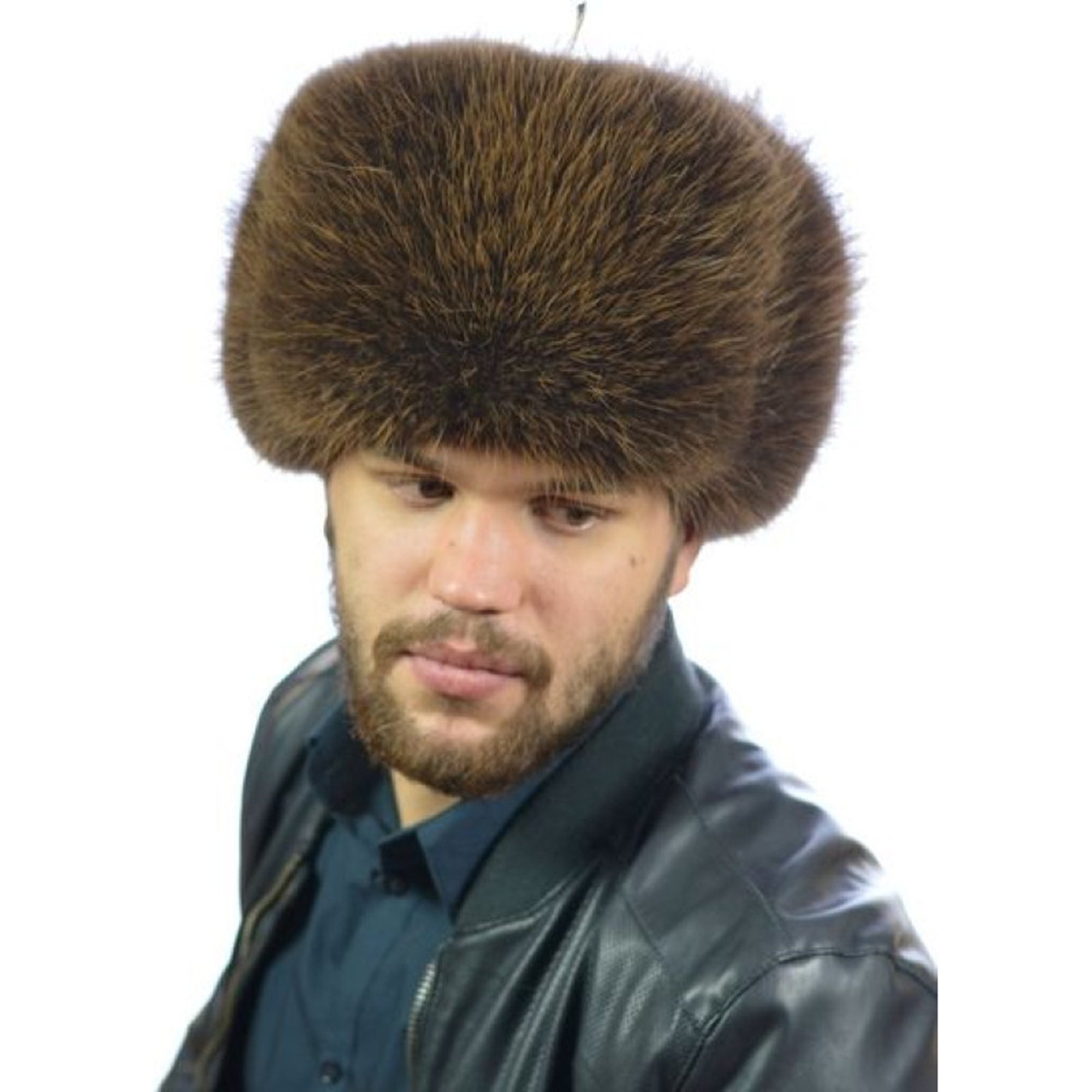 Men's Beaver Fur Hat / Winter Fur Hat With Earflaps for Men - Etsy