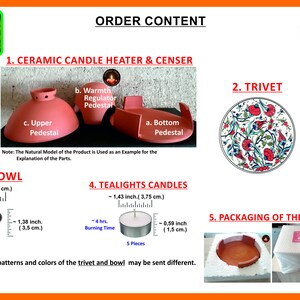 Fired Red Clay Colored-glazed Candle Heater and Censer heart Horses ...