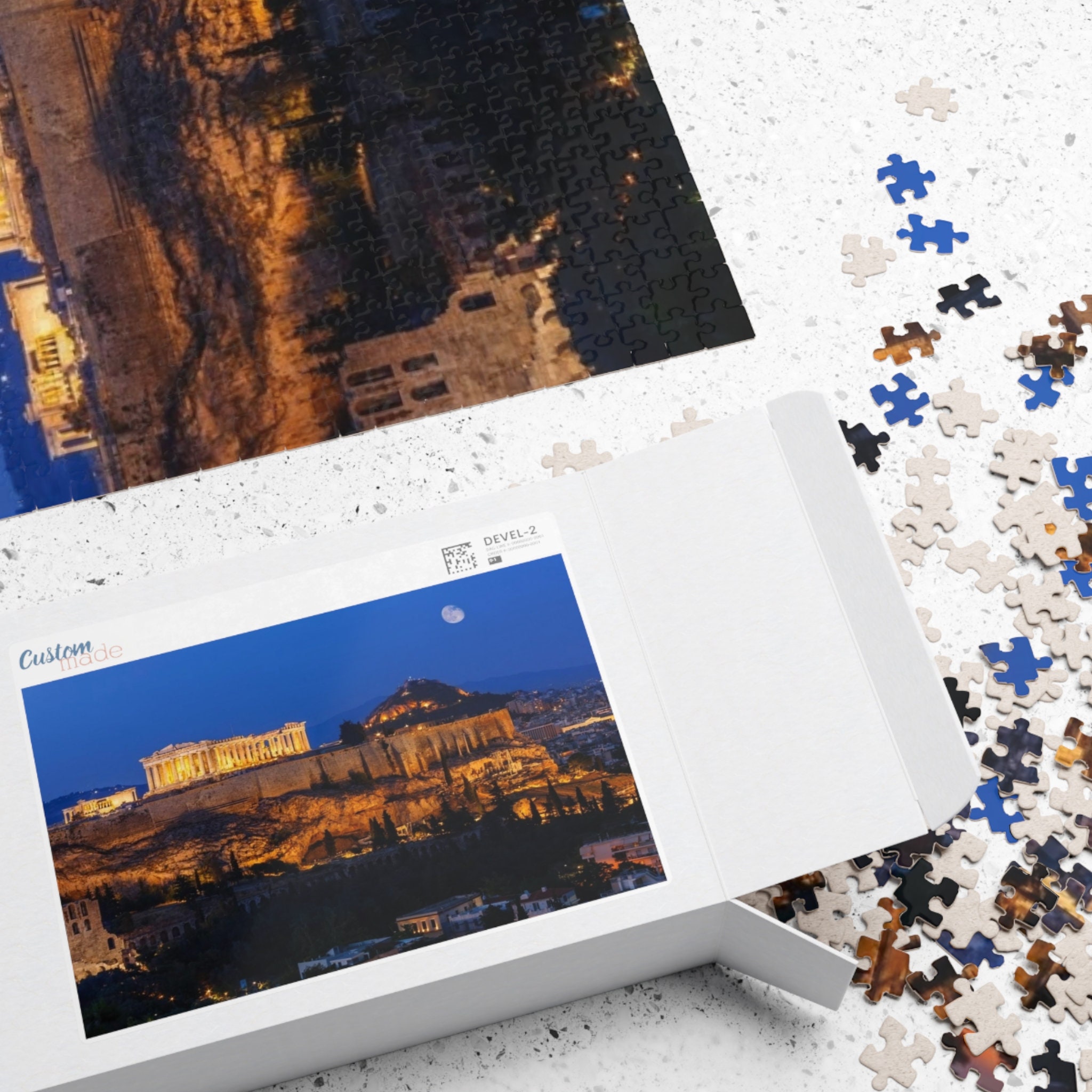 The Monument of the Acropolis in the Evening Αthens Greece Color Puzzle ...