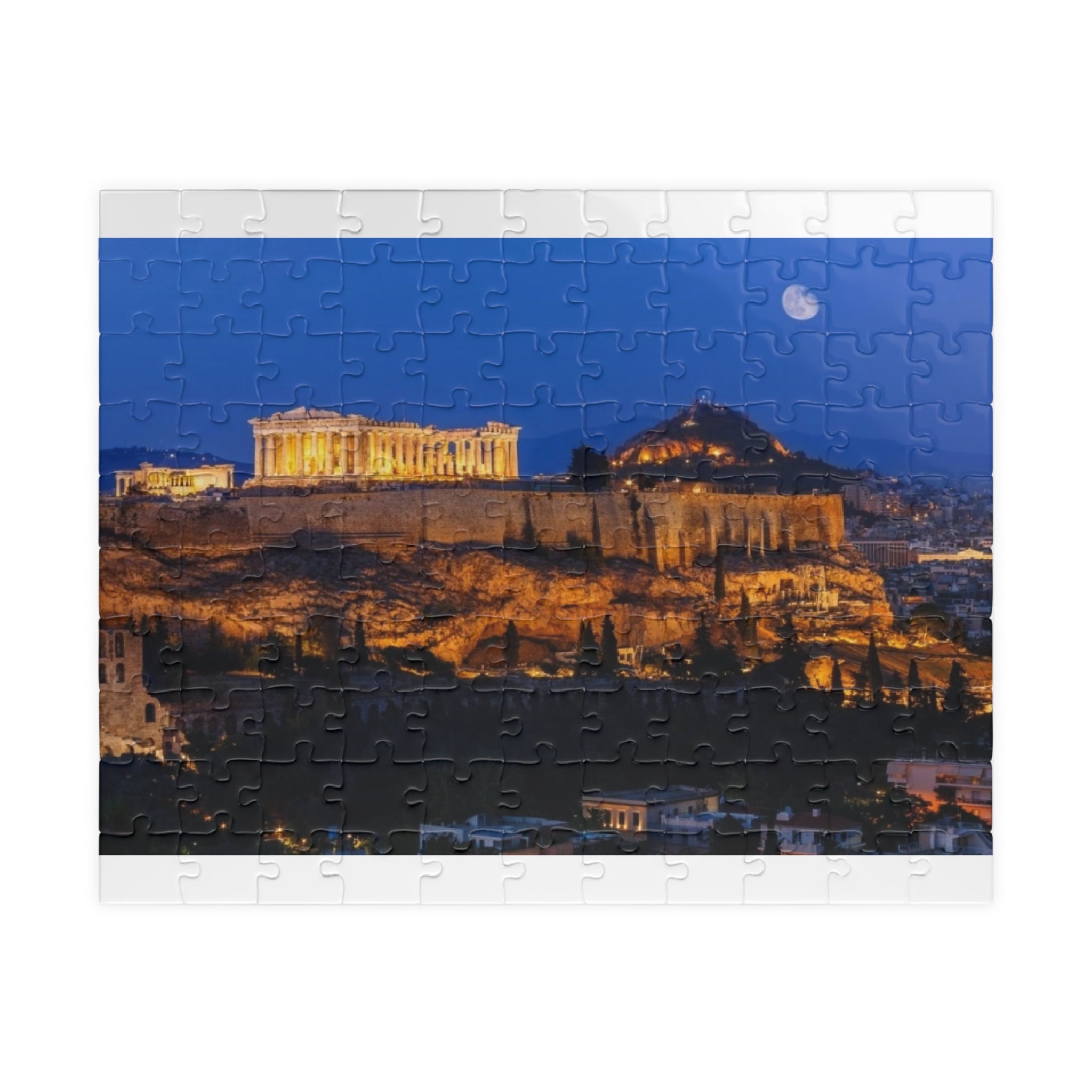 The Monument of the Acropolis in the Evening Αthens Greece Color Puzzle ...