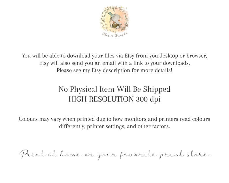 Tropical Leaves Alphabet and Numbers 1-10 Wall Print, Set of 3 Nursery ...