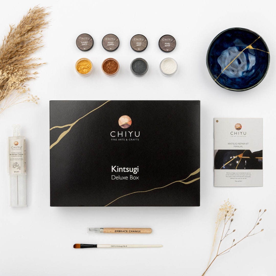 Kintsugi Repair Kit: Deluxe Box With Gold - Silver - Copper - Gray ...