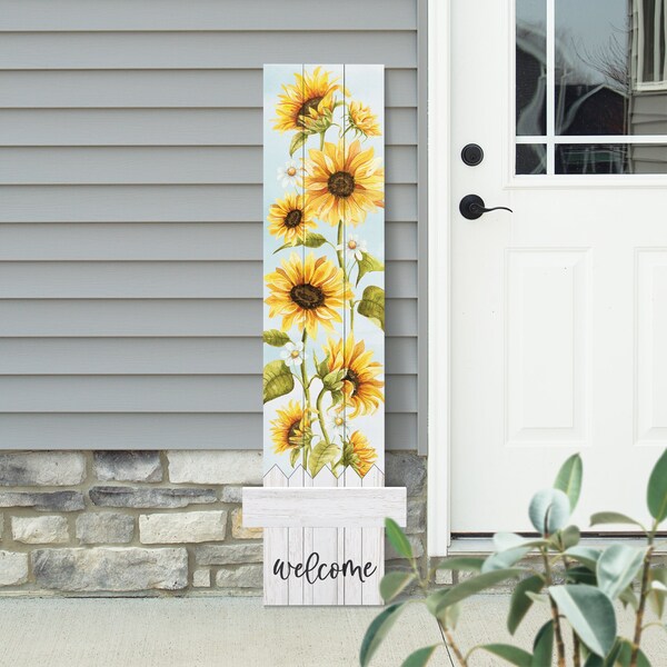 Sunflower Porch Sign - Etsy