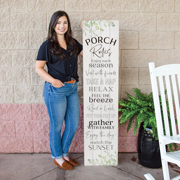 Porch Rules Sign - Etsy