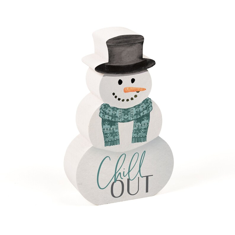 Chill Out Snowman Shape - Etsy