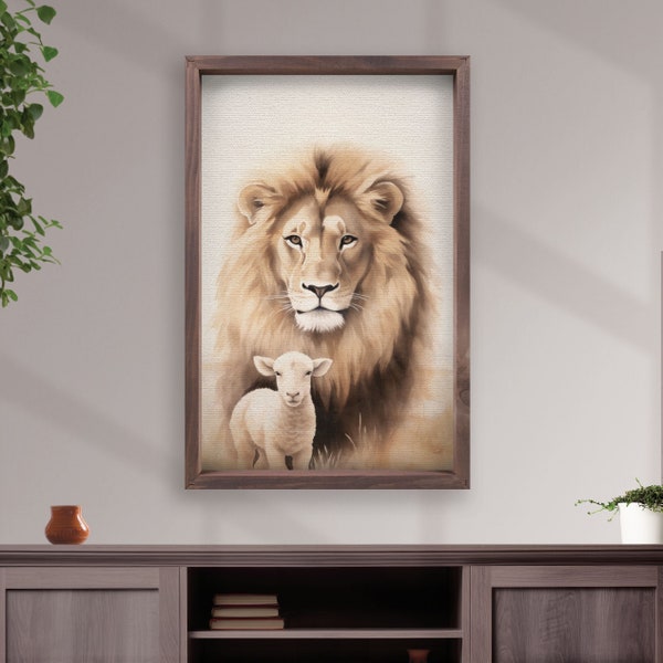 Lion and Lamb - Etsy