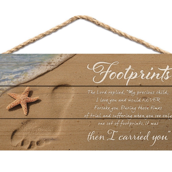 Footprints Poem - Etsy