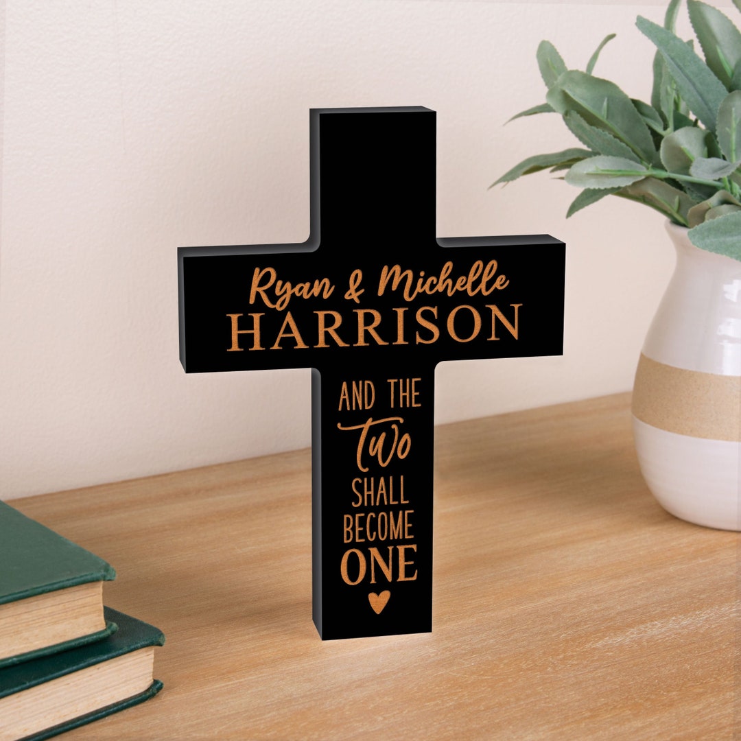 Personalized Black Painted Cross - Etsy