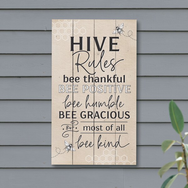 Bee Porch Sign - Etsy