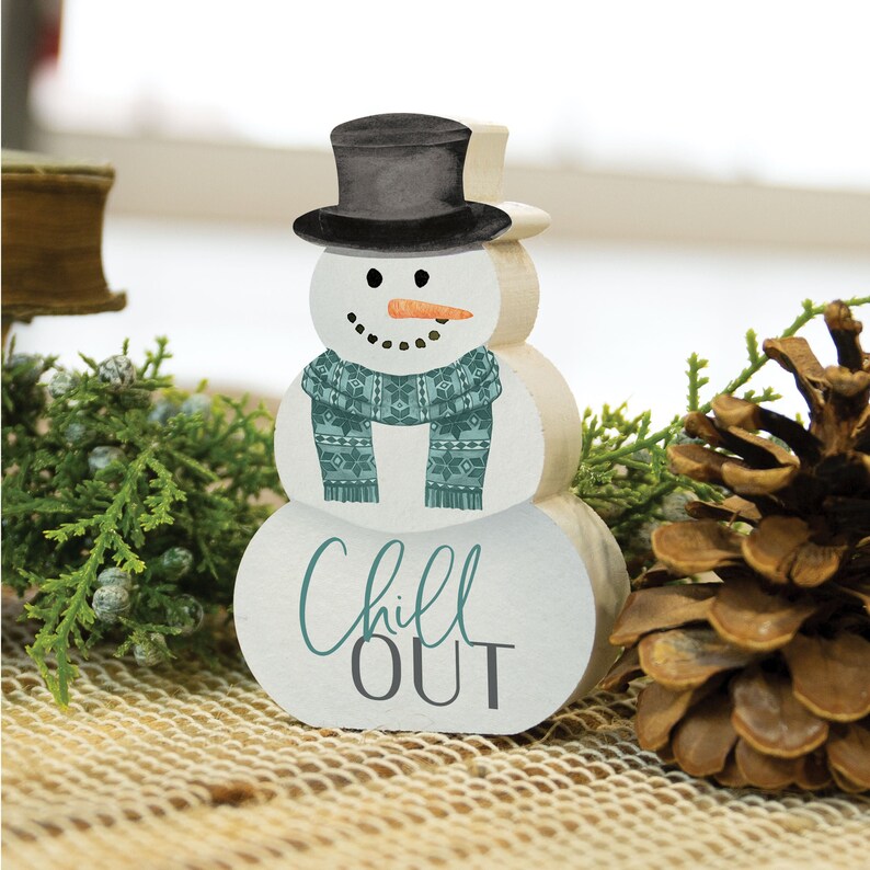 Chill Out Snowman Shape - Etsy
