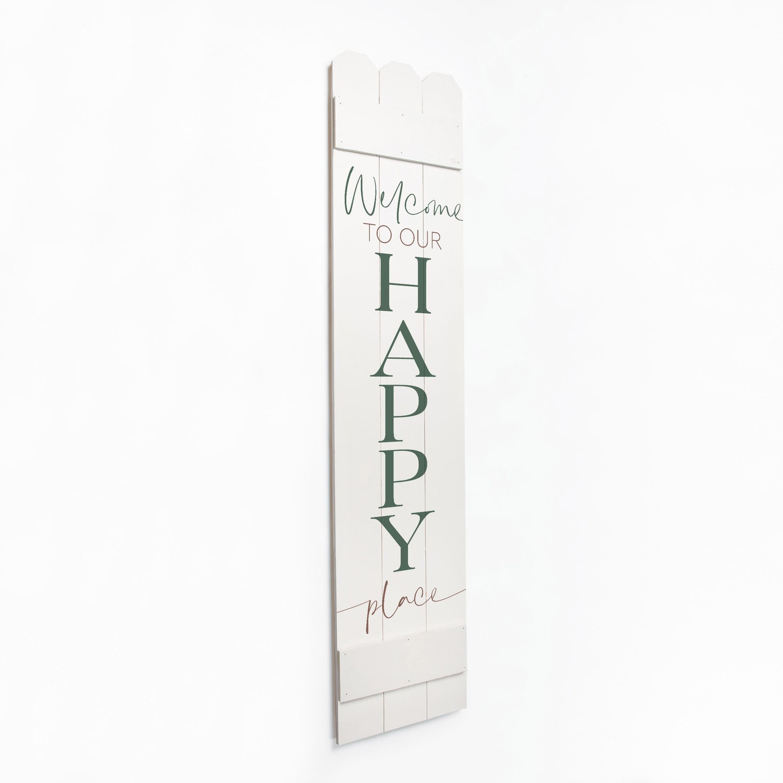 Welcome to Our Happy Place Outdoor Porch Sign 47 X 10.5 Pine - Etsy