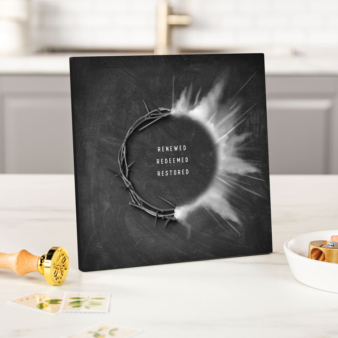 Renewed Redeemed Restored Tabletop Sign - Etsy