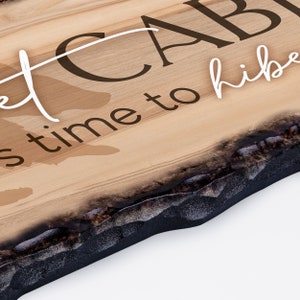 Cabin Sweet Cabin Where There's Always Time to Hibernate Barky Sign - Etsy