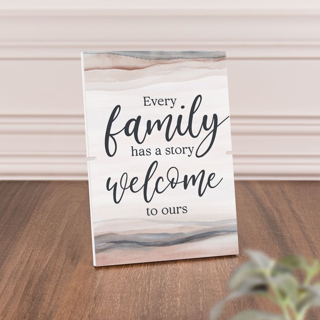 Every Family Has A Story Welcome to Ours Story Board Connectable ...