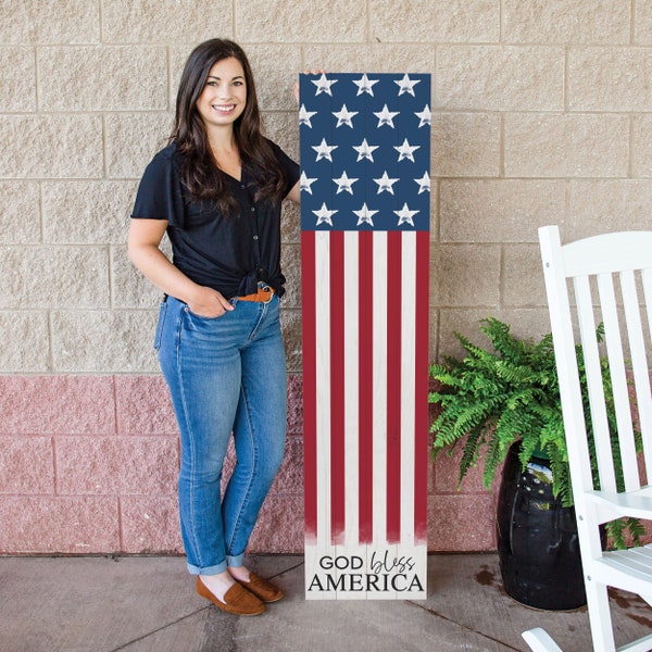 Patriotic Porch Sign - Etsy