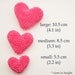 Crochet Plush HEART Pattern. 3 Sizes. Valentine's Day Heart. Crochet ...