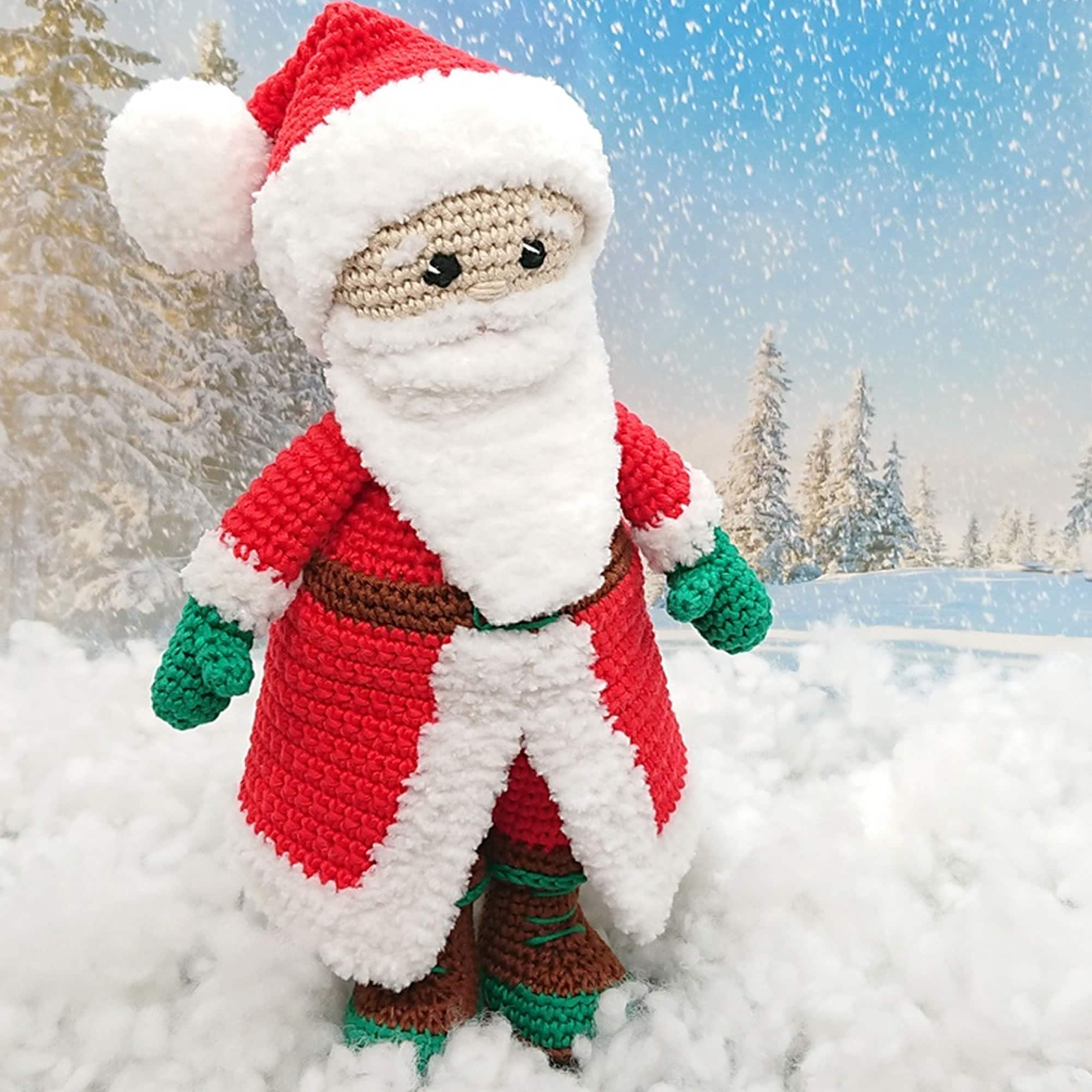 SANTA CLAUS Crochet Pattern. Amigurumi Santa Claus. Crochet Santa Toy ...