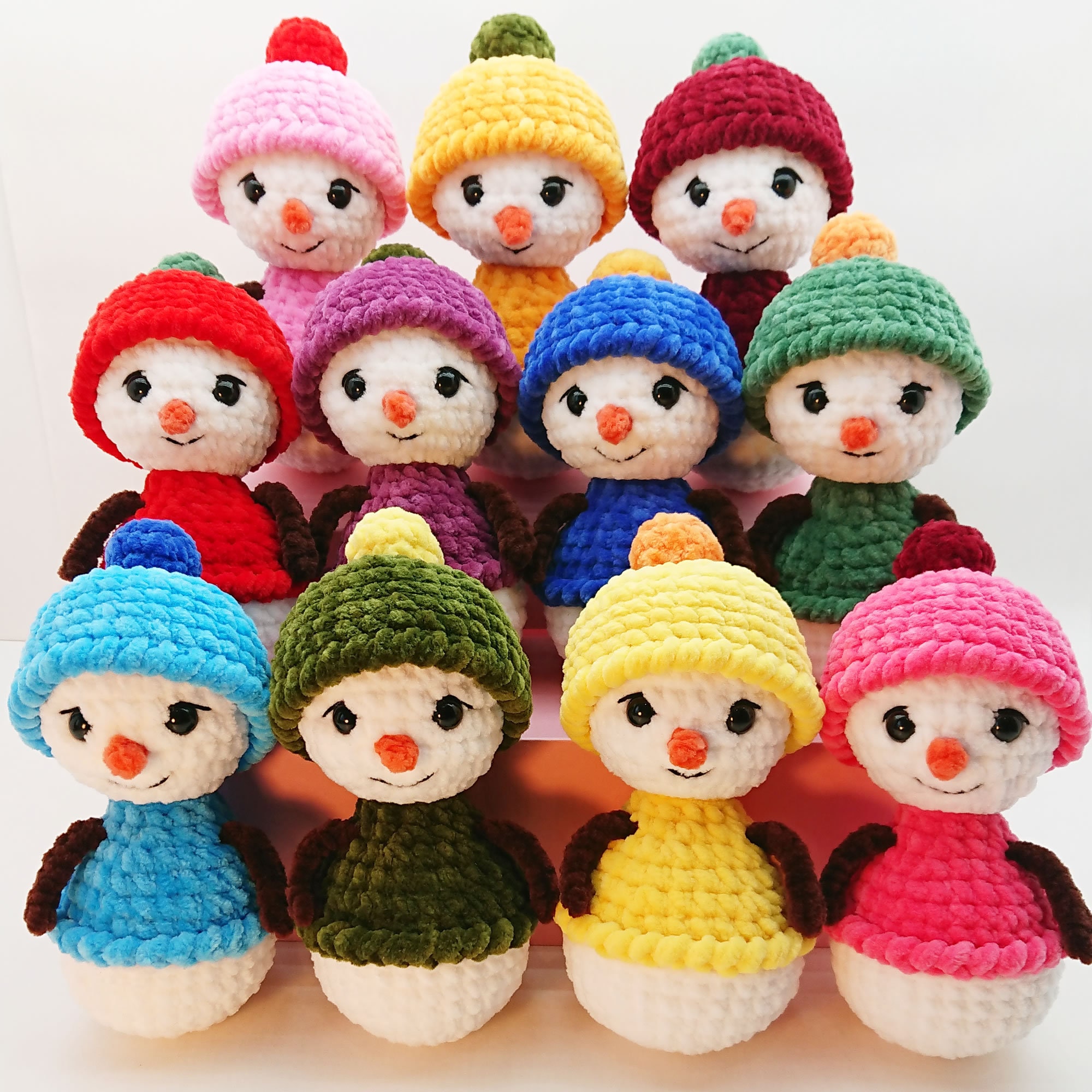 SNOWMAN Low Sew Crochet Pattern PDF. Christmas Amigurumi. -snowman ...