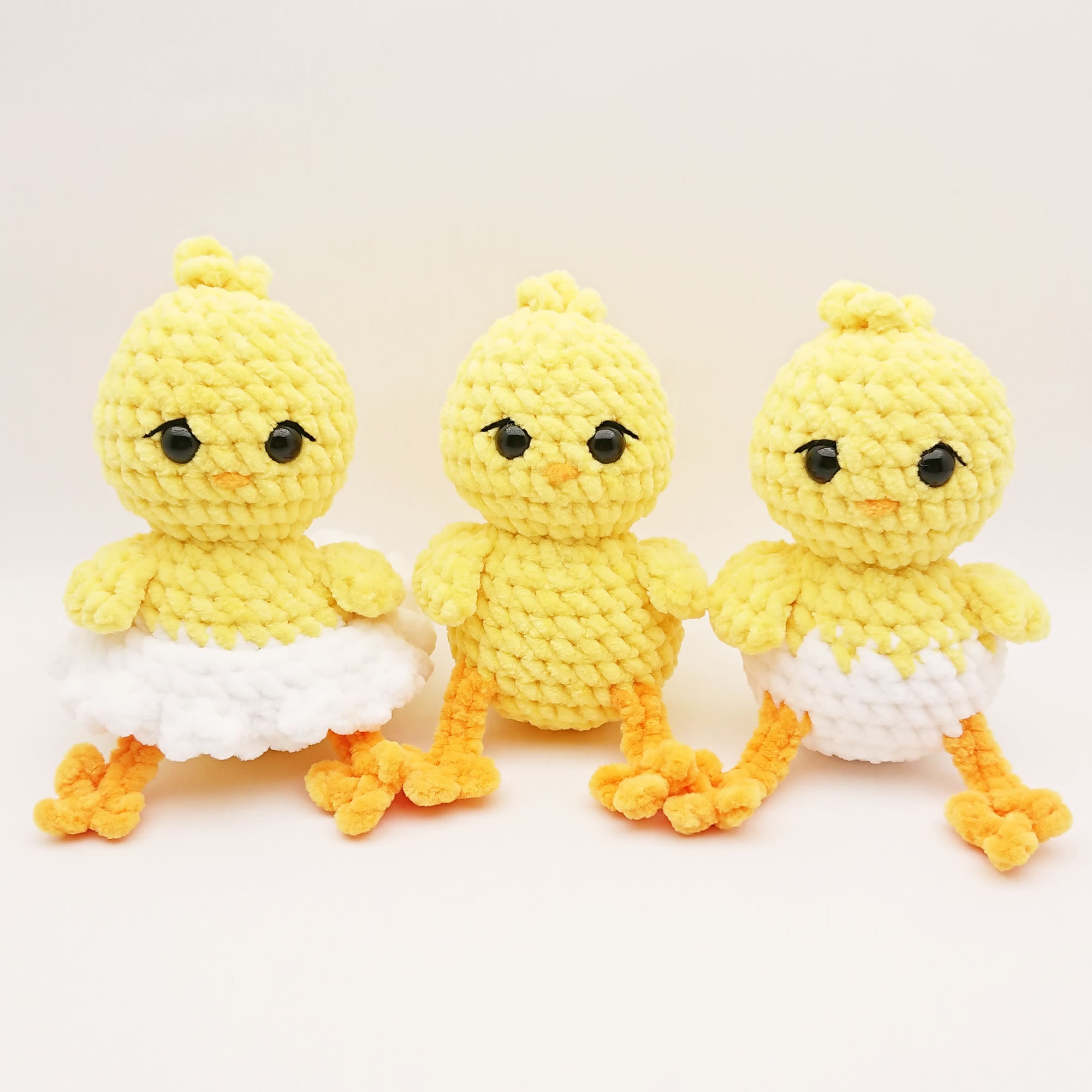 CHICK No Sew Crochet Pattern PDF. 3 Looks. Easter Amigurumi. -chick ...