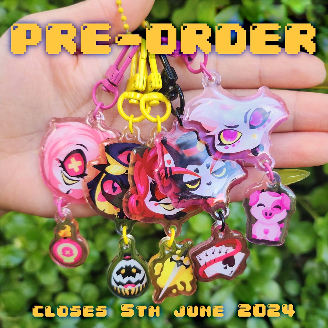 PRE-ORDER Hazbin Hotel Linked Charms group II - Etsy