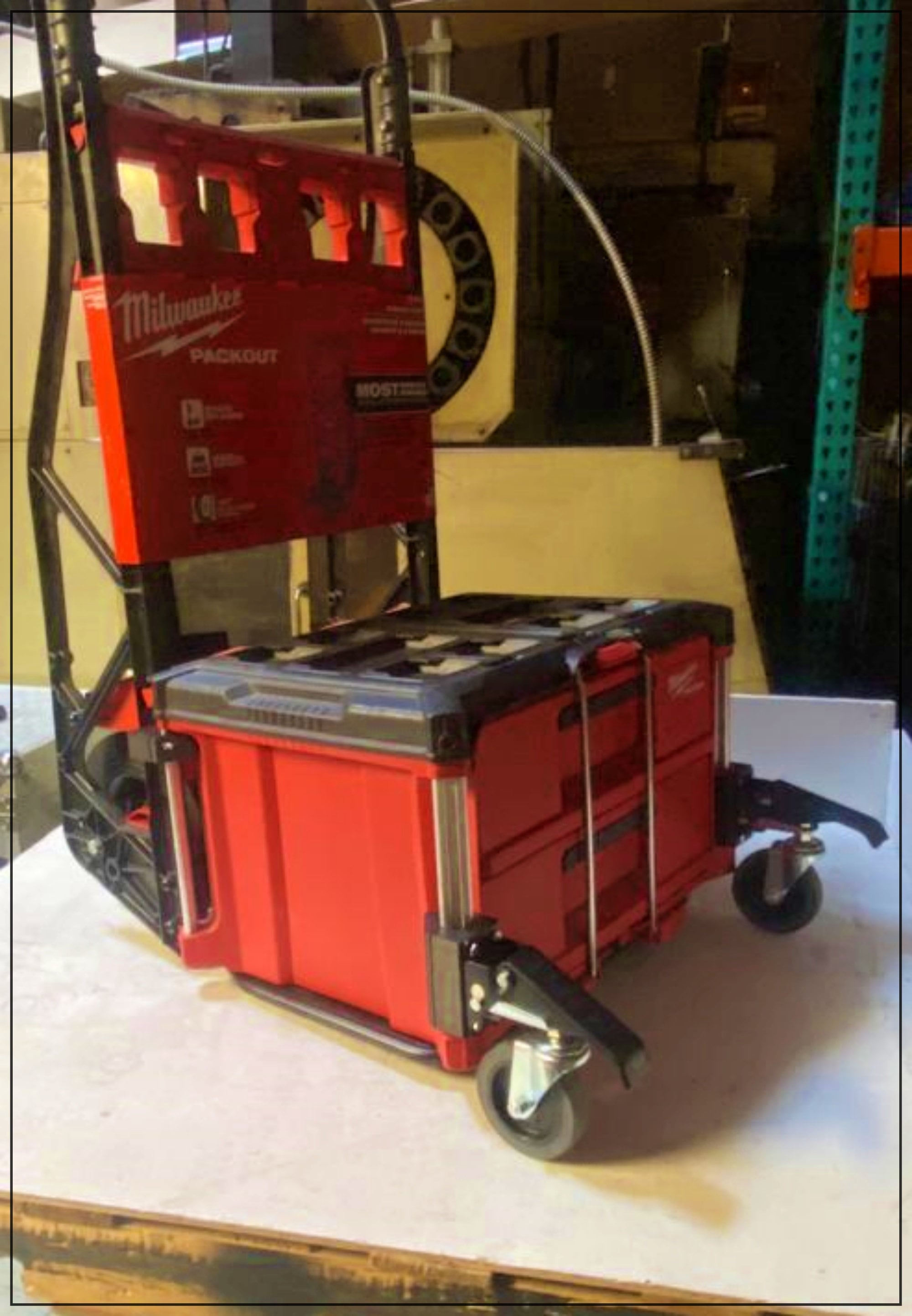 Milwaukee Packout Cart Caster Wheels - 2-wheel Utility Cart to 4-wheel ...