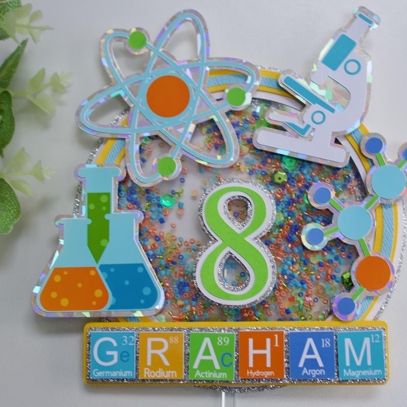 Science Cake Topper - Etsy